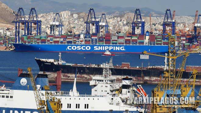 Στον πάγο οι επενδύσεις της Cosco στον Πειραιά