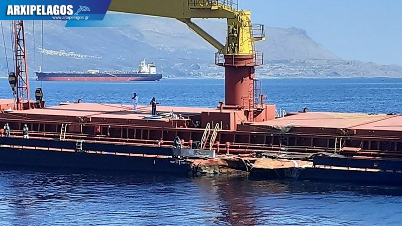 Φωτογραφίες από την αποκόλληση των φορτηγών πλοίων που είχαν ...