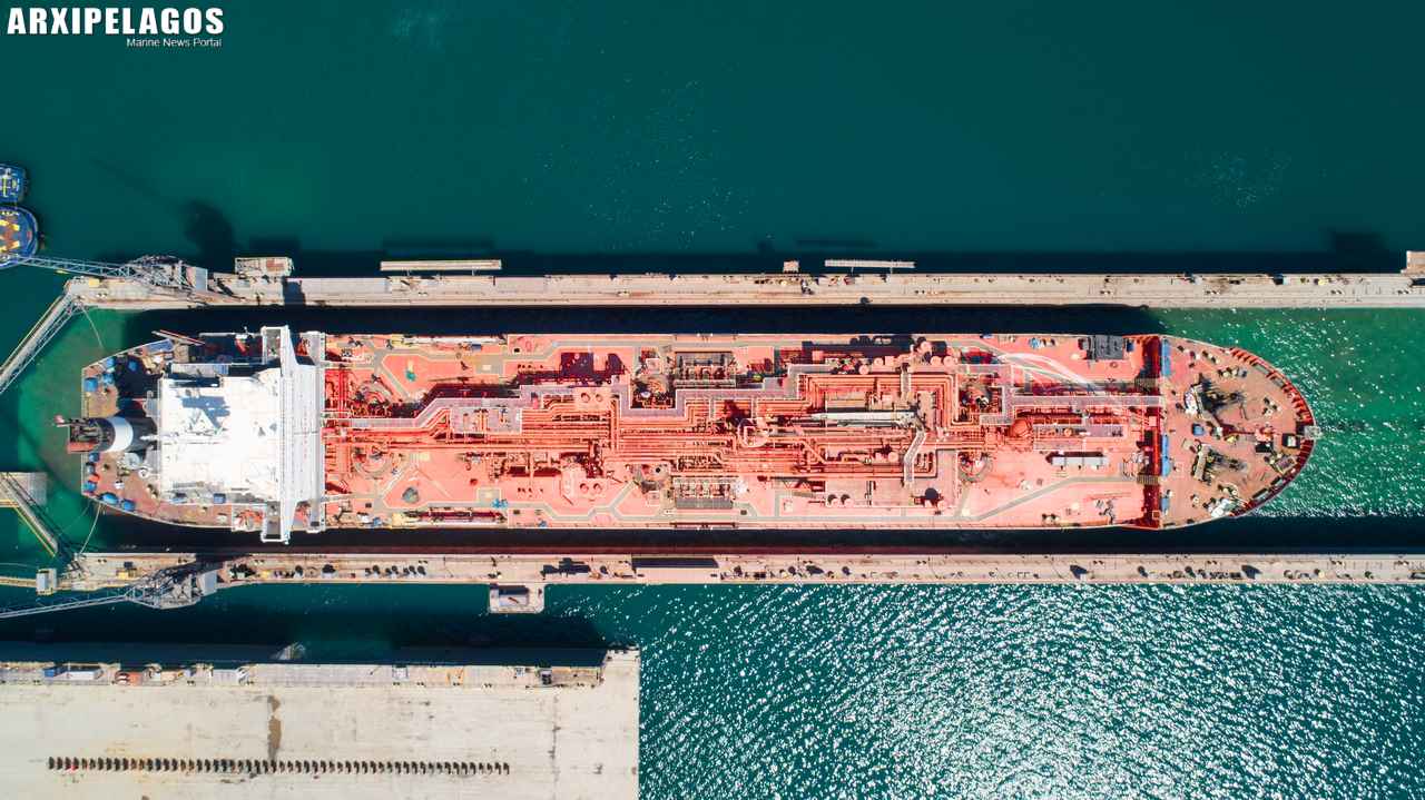 QUEEN ZENOBIA (LPG Tanker) Ολοκλήρωση δεξαμενισμού στα Ναυπηγεία ...