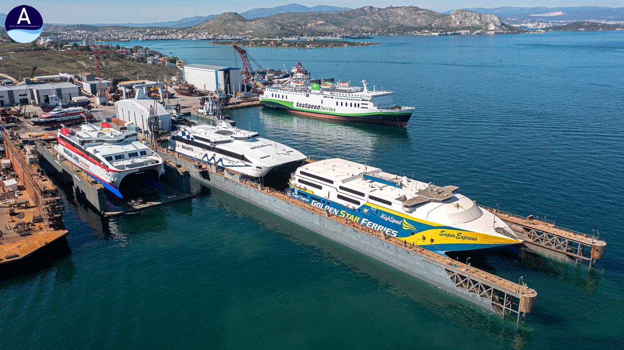 Γέμισαν από ταχύπλοα οι εγκαταστάσεις των ναυπηγείων Σπανόπουλου (Video ...